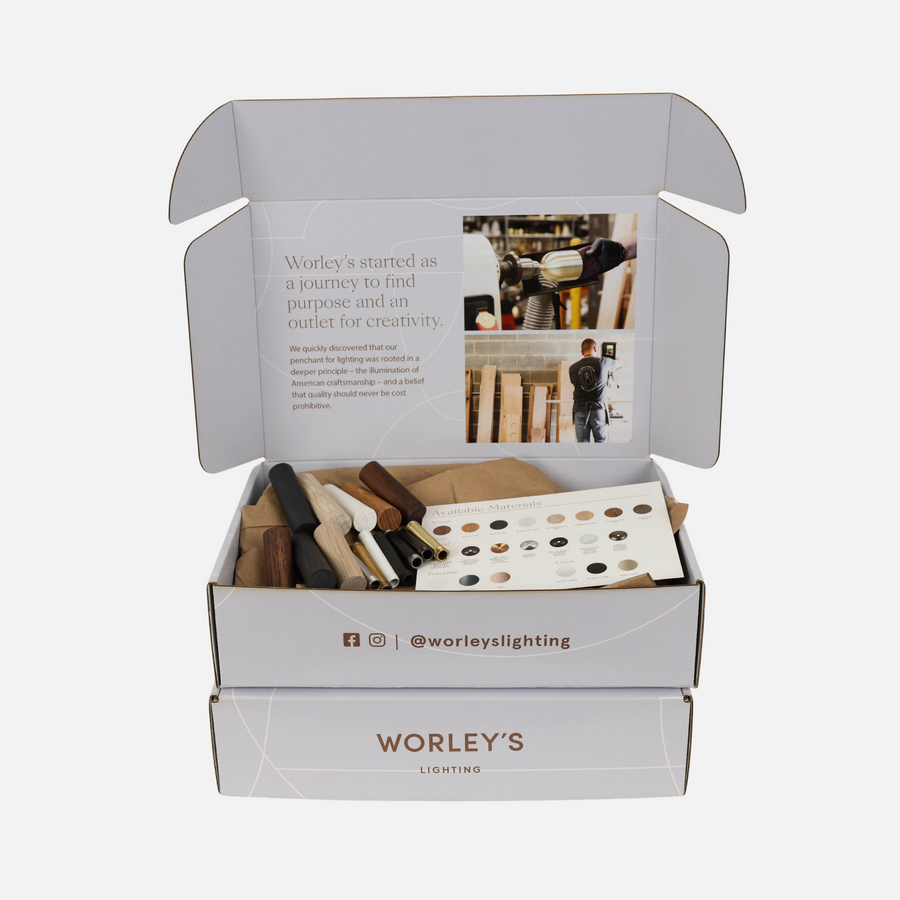 Finishes Sample Box – Worley's Lighting