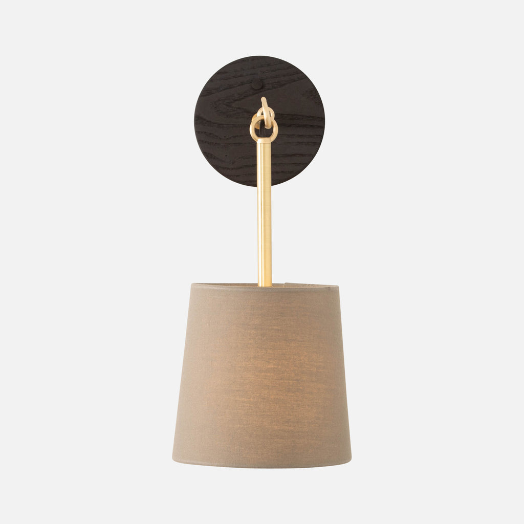 Link Sconce with Linen Shade – Worley's Lighting