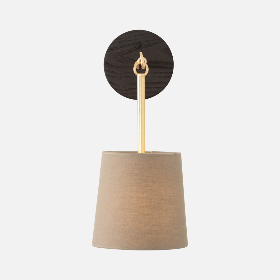 Link Sconce with Linen Shade – Worley's Lighting
