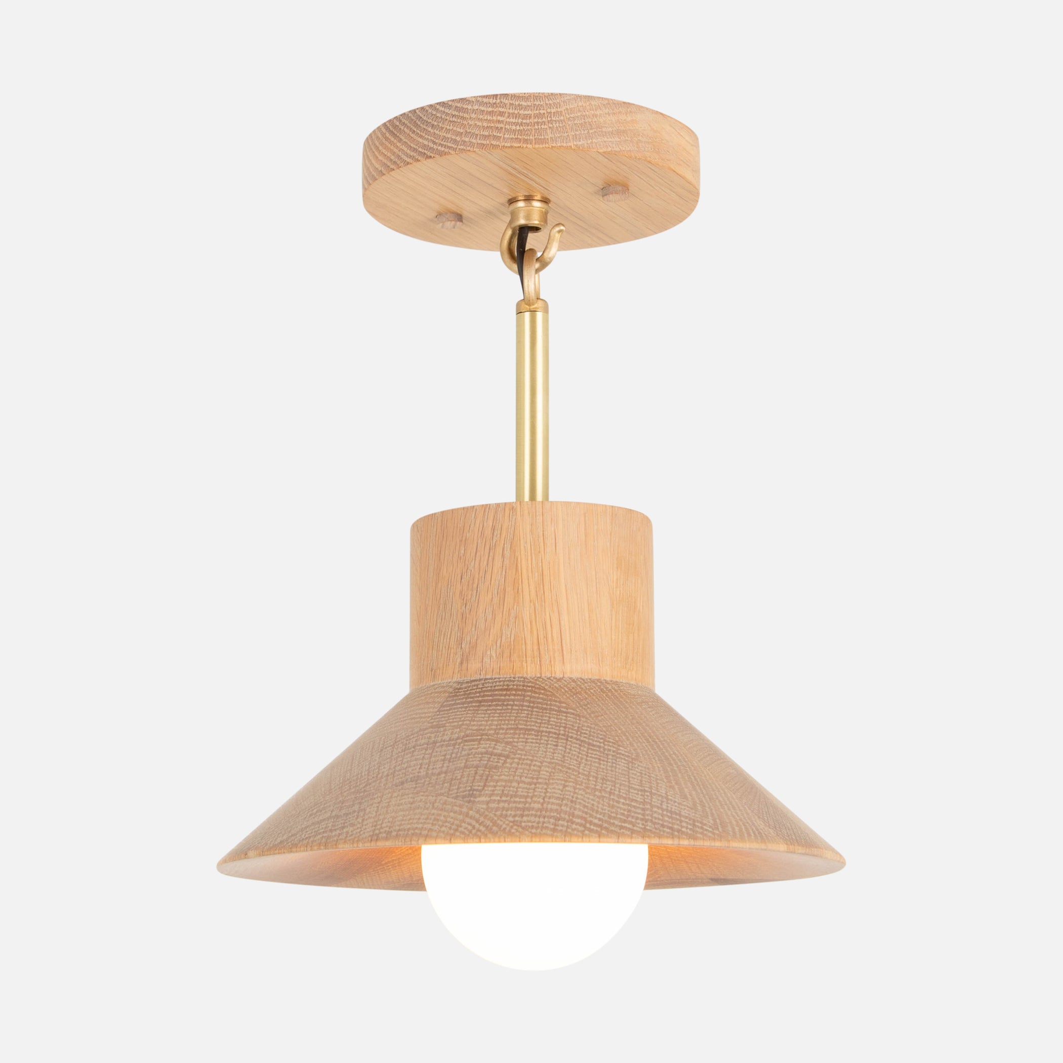 Wood Hood Flush Mount – Worley's Lighting